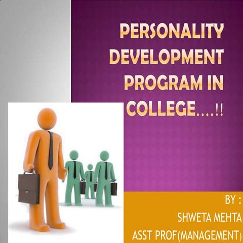 Personality development program in university+ | PPTX