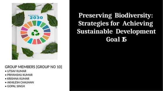 Sdg 15 presentation | PDF | Environment | Science