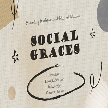 Personality Development and Public Relation: Social graces .pptx