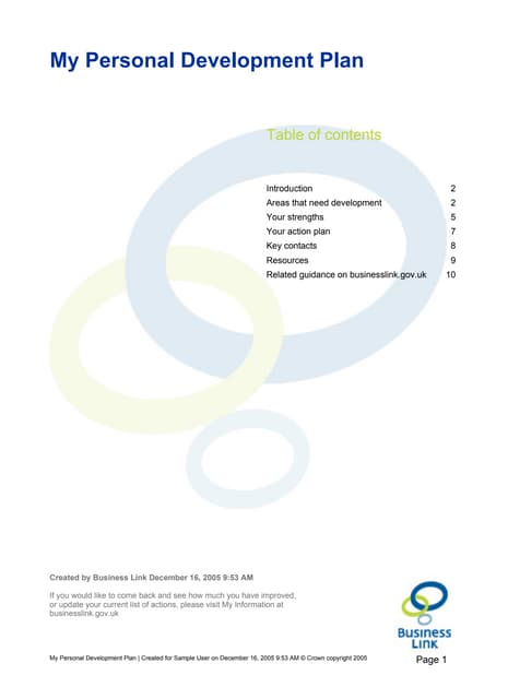 Personal & Professional Development | PPTX