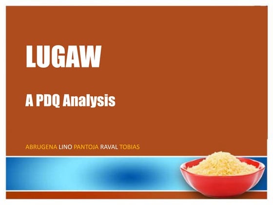 Price, Delivery, Quality - Lugawan | PPT | Business | Business and Finance