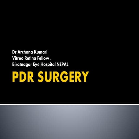 PDR surgery | PPT