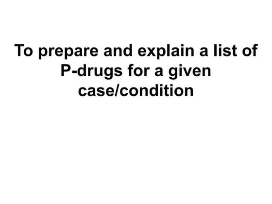 P drug concept | PPT
