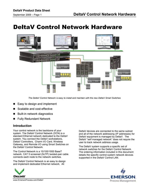Emerson DeltaV Control Network | PDF