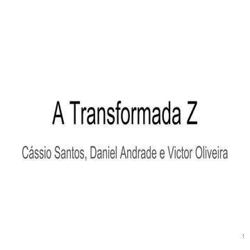 [Pds] Transformada Z | PDF