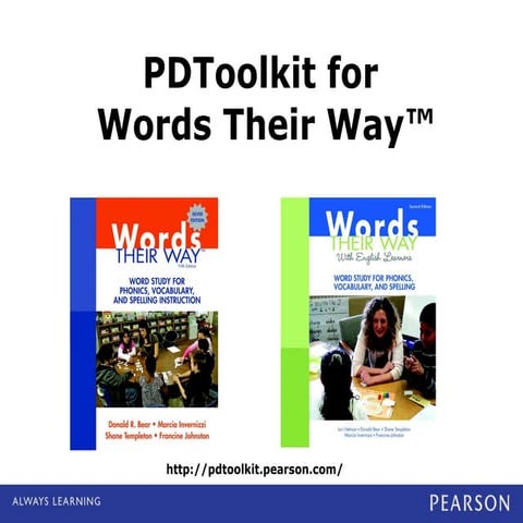 PDToolkit for Words Their Way | PPT