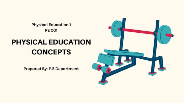 LESSON 2 Physical Education; Definition, Goals, Objectives and ...