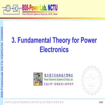 Fundamental Theory for Power Electronics | PPT