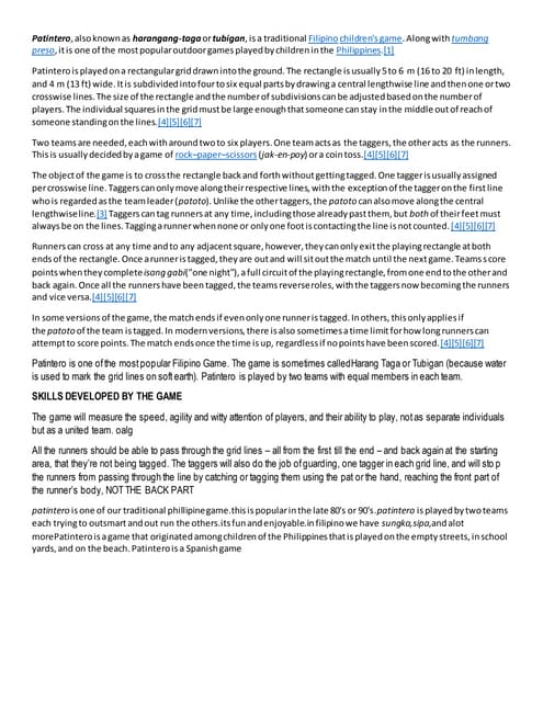 Filipino Culture: Pinoy Street Games.pptx