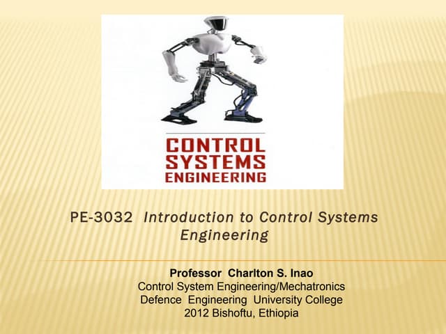 Chapter 1 basic components of control system | PPTX