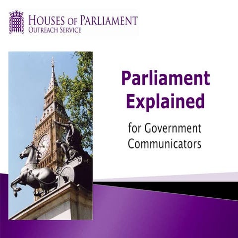 Parliament Explained: Civil Service Communicators | PPTX | Political ...