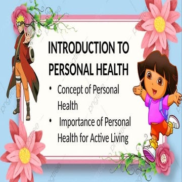 pe-health-q1.1 Explain the concept and importance of Personal Health ...