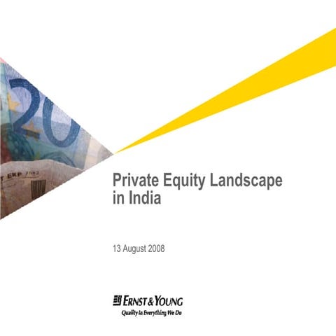 Private Equity Landscape India - Rajiv Memani | PPT