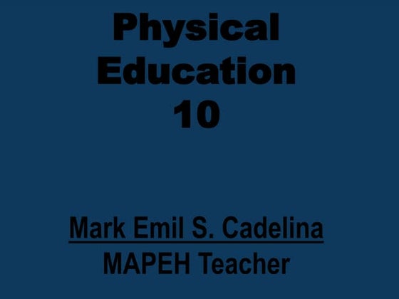 Physical Education 9 4th Quarter | Recreational Activity | PPTX ...