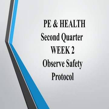 Personal Safety Protocol during Moderate-Vigorous Physical Activities ...