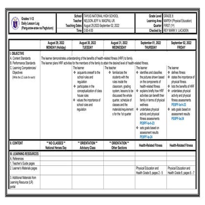 Physical Education and Health 11 and 12 Curriculum Guide | PDF