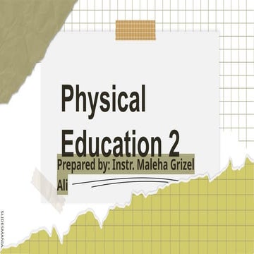 Physical Activities Towards Fitness and Health (PATHFIT 2) Physical ...