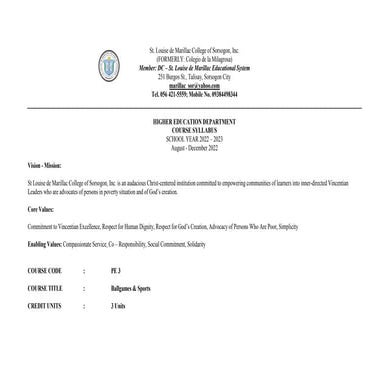 Csec physical education and sport syllabus | PDF