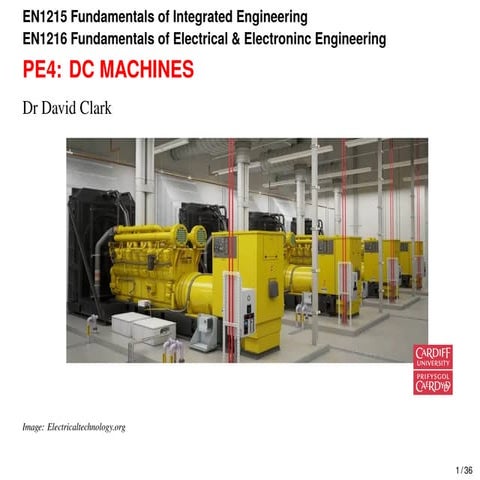 PE4 - DC Machines (3).pdf and thier applications in engineering | PDF