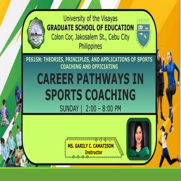 CAREER PATHWAYS IN SPORTS COACHING OUTPUT-BASED PRESENTATION | PPTX