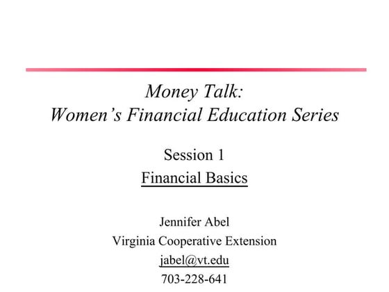 Financial Literacy Presentation | PDF