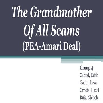 PEA - Amari Deal | PDF