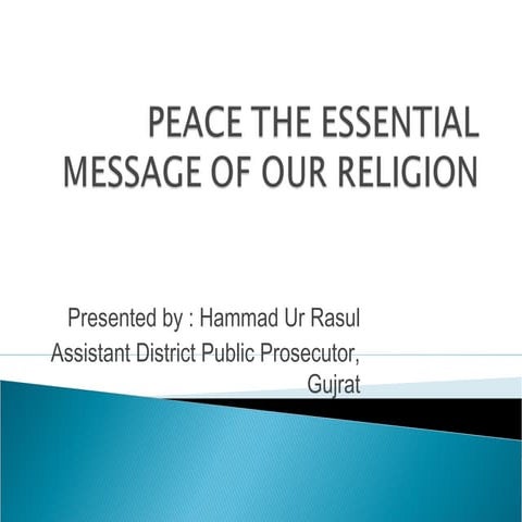 Peace | PPT | Islam | Religion & Spirituality