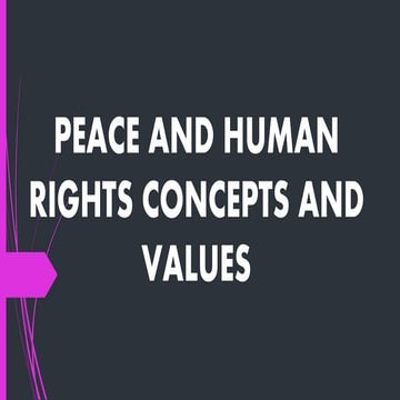 Peace and-human-rights-concepts-and-values | PPTX