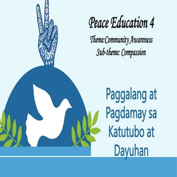 Pagdamay sa katutubong dayuhan.Peace edu | PPTX