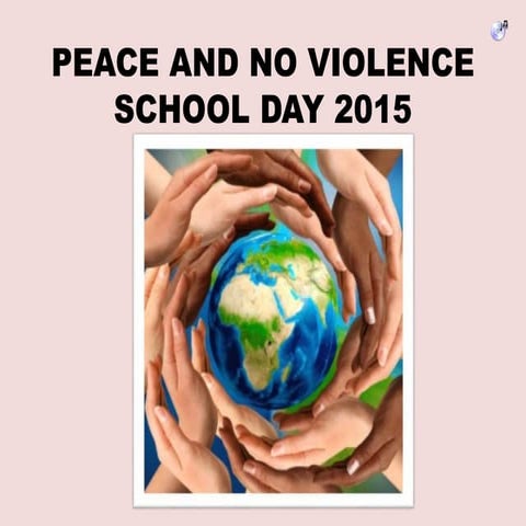 PEACE and NO VIOLENCE SCHOOL DAY | PPTX