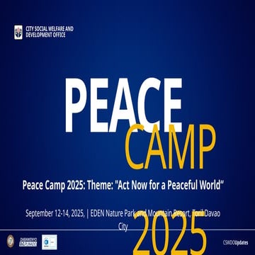 Peace Camp 2025 [Autosaved].pptx - Training for Young People | PPTX