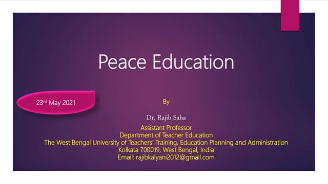 NSTP – CWTS Specific Module 3 (Peace Education).pptx