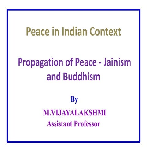 Peace in Indian Context | PPTX