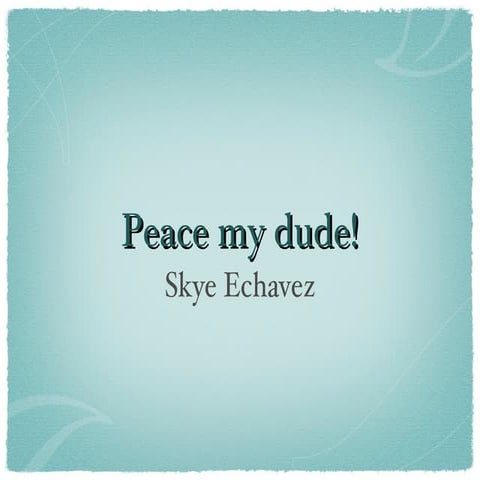 Peace final project#1 | PPT