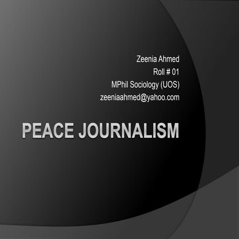 Peace journalism | PPT