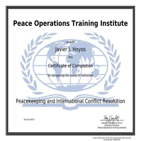 Peacekeeping and International Conflict Resolution | PDF
