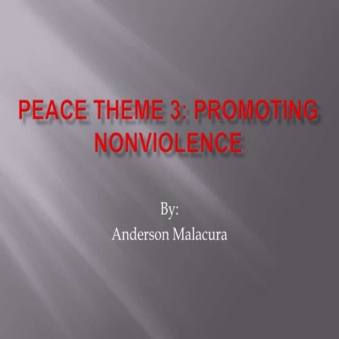 Peace theme 3 by Anderson Malacura | PPTX