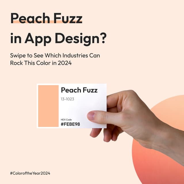 pantone color of the year 2024: peach fuzz | PDF