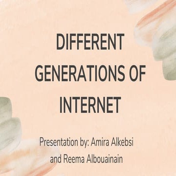 Week 4, Different Generations of Internet | PDF