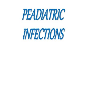 Peadiatric infections | PPTX | Infectious Diseases | Diseases and ...