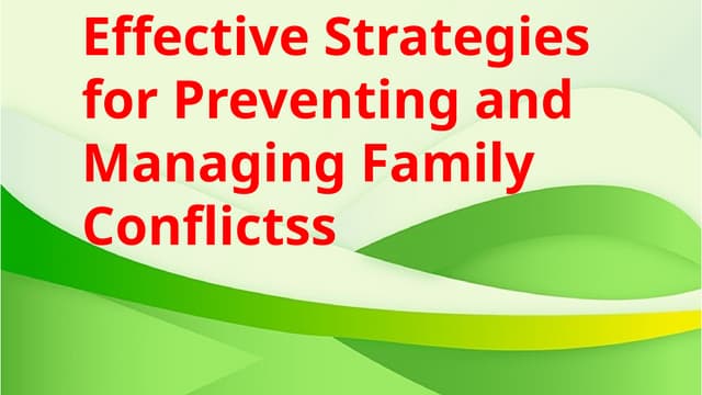 Family Conflict Management.pptx......... | PPTX