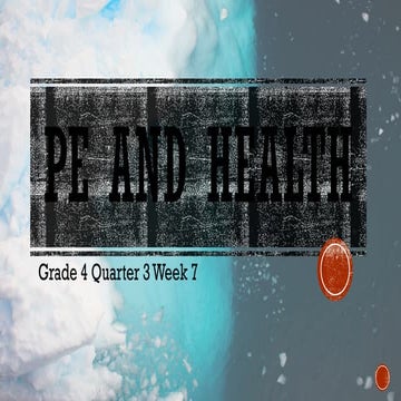 PE and Health Q3 W7 Balance Diet and Nutritional Diet | PPTX