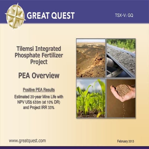 Great Quest PEA Presentation | PDF | Commodities | Economy
