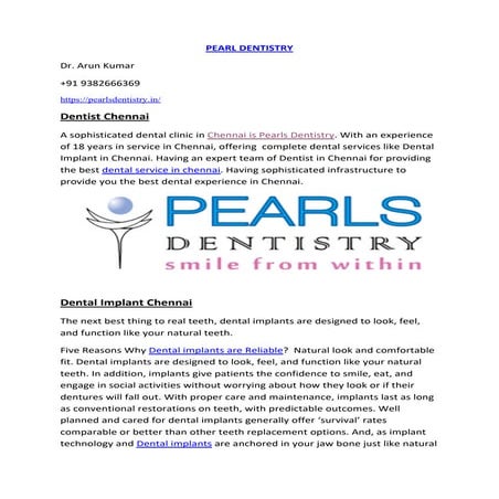 PEARL DENTISTRY | PDF