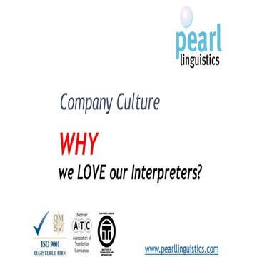 Pearl Linguistics Company Culture | PPT