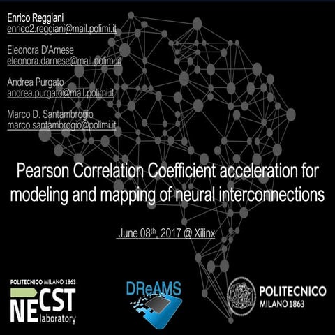 Pearson Correlation Coefficient acceleration for modelling and mapping ...