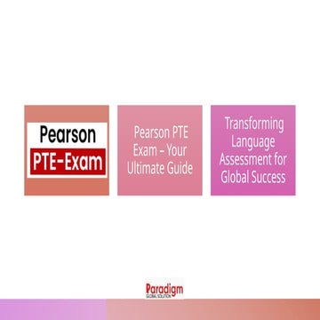 Pearson PTE Exam: Your Ultimate Guide to Success | PPTX