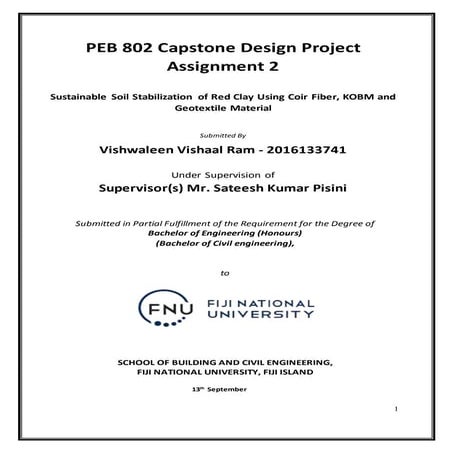 Peb802 capstone design project assesment 2 | DOCX