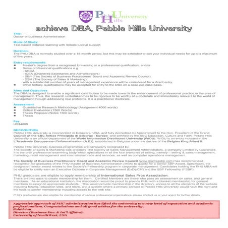 Pebble Hills Dba | PDF