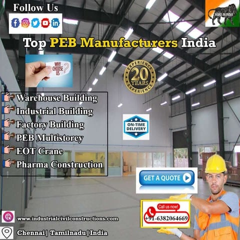 PEB Building Manufacturers, Chennai, Tamil Nadu, Namakkal, Salem ...